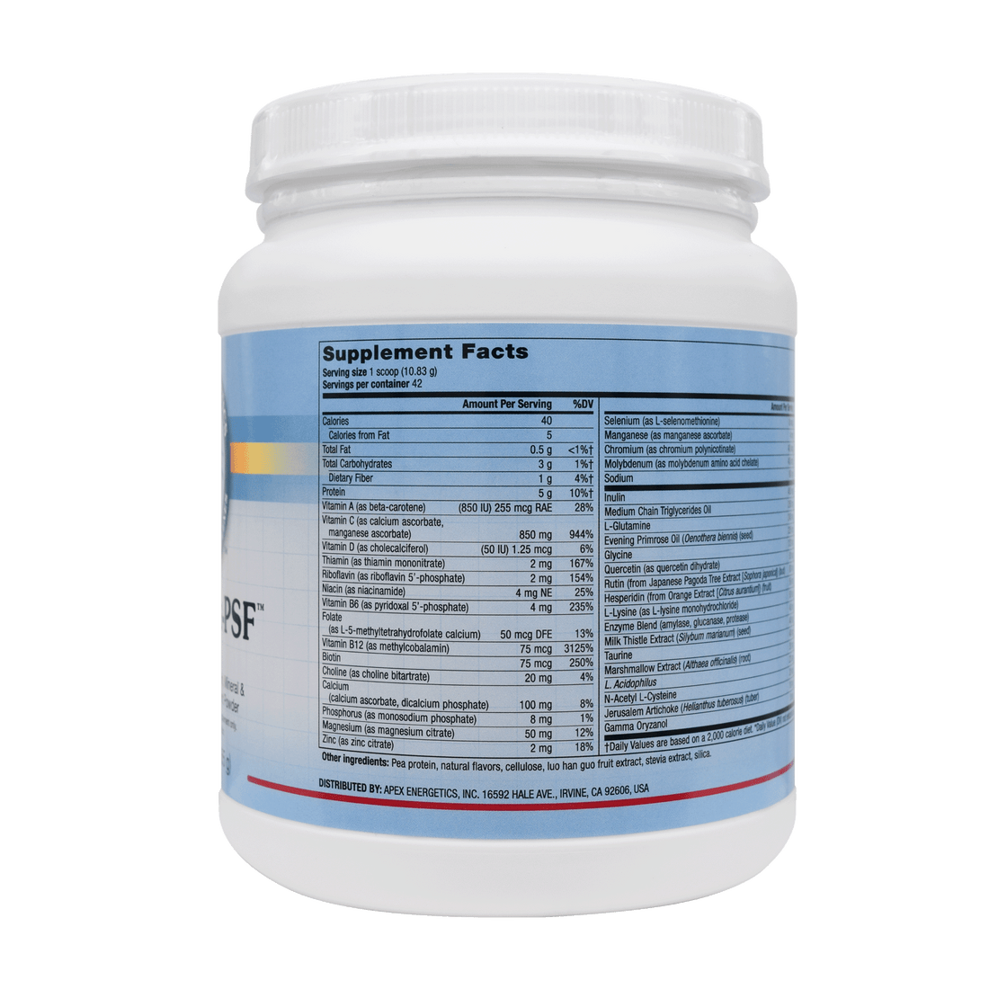 ClearVite PSF (vanilla) – Advanced Functional Medicine Supplements